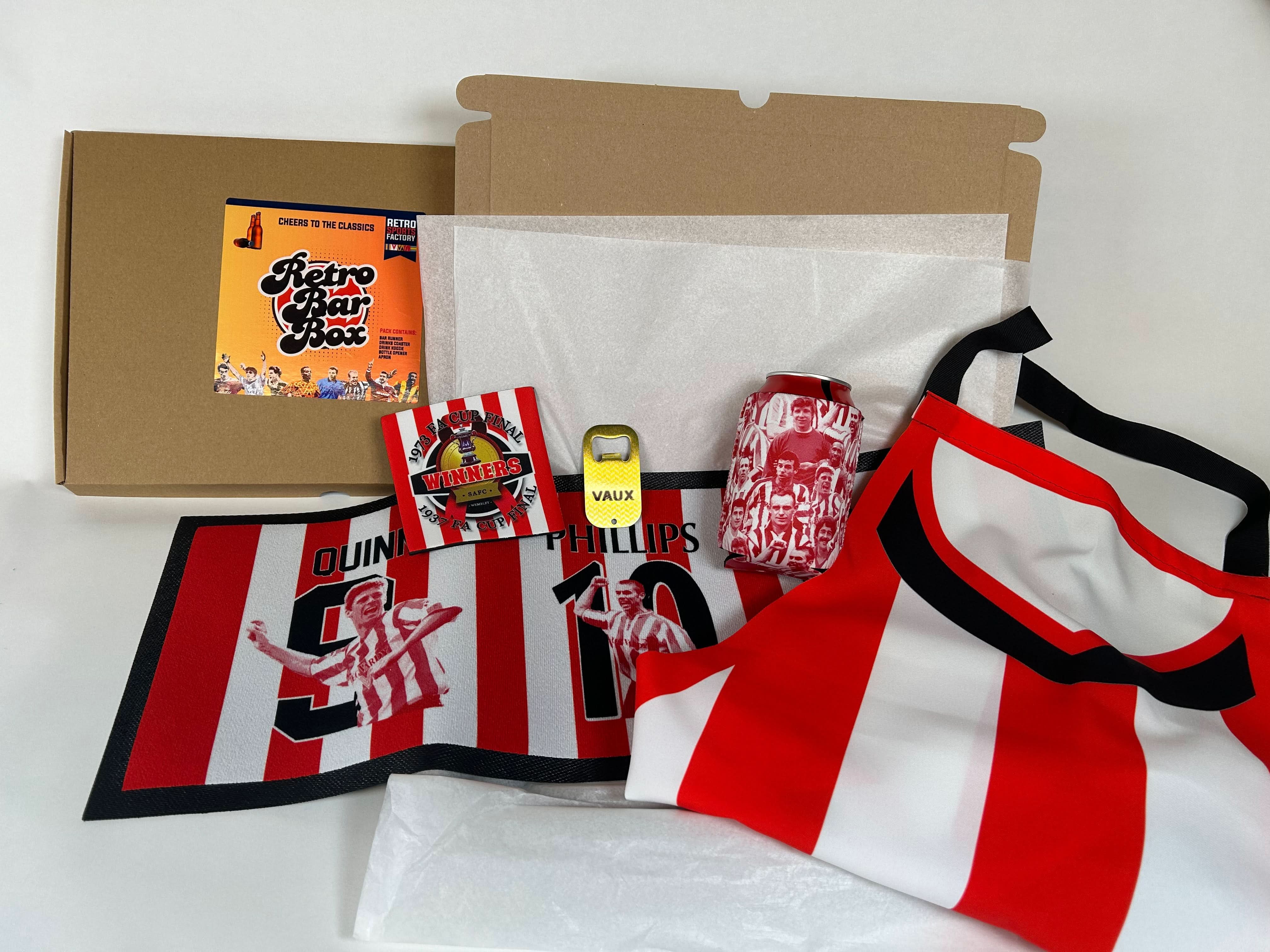 Sunderland - Retro Bar Box - The Perfect Time Capsule Gift Box for Foo – https://britishmade.gifts/