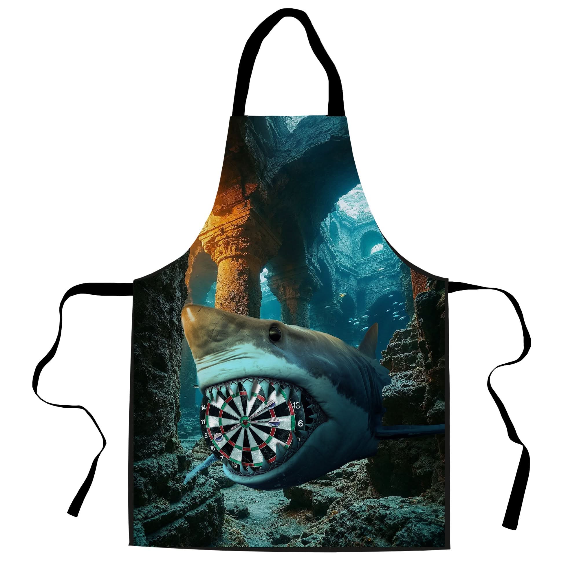 Shark Darts - Personalised Darts Apron – https://britishmade.gifts/