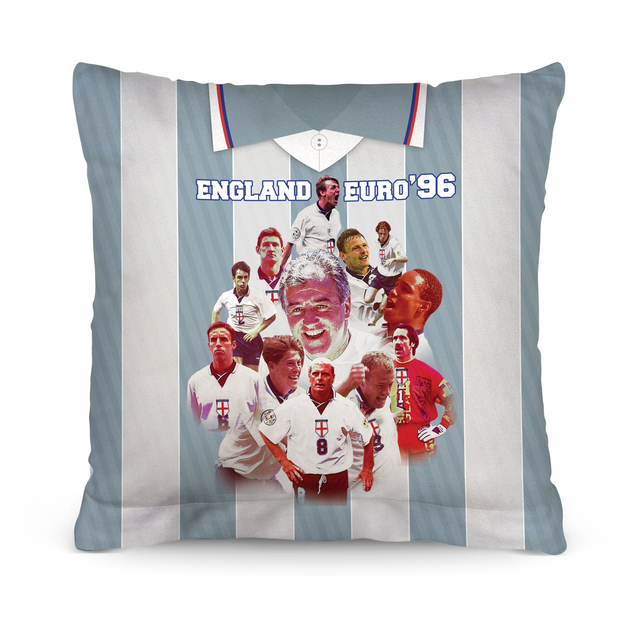 Football Art England Euros 1996 Cushion - Two Sizes – https://britishmade.gifts/