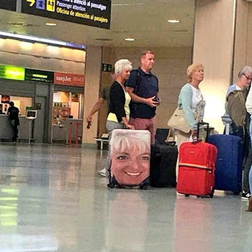 Your Face All Over - Personalised Suitcase Cover – https://britishmade ...