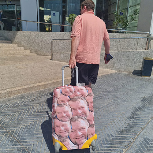 Your Face All Over - Personalised Suitcase Cover – https://britishmade ...