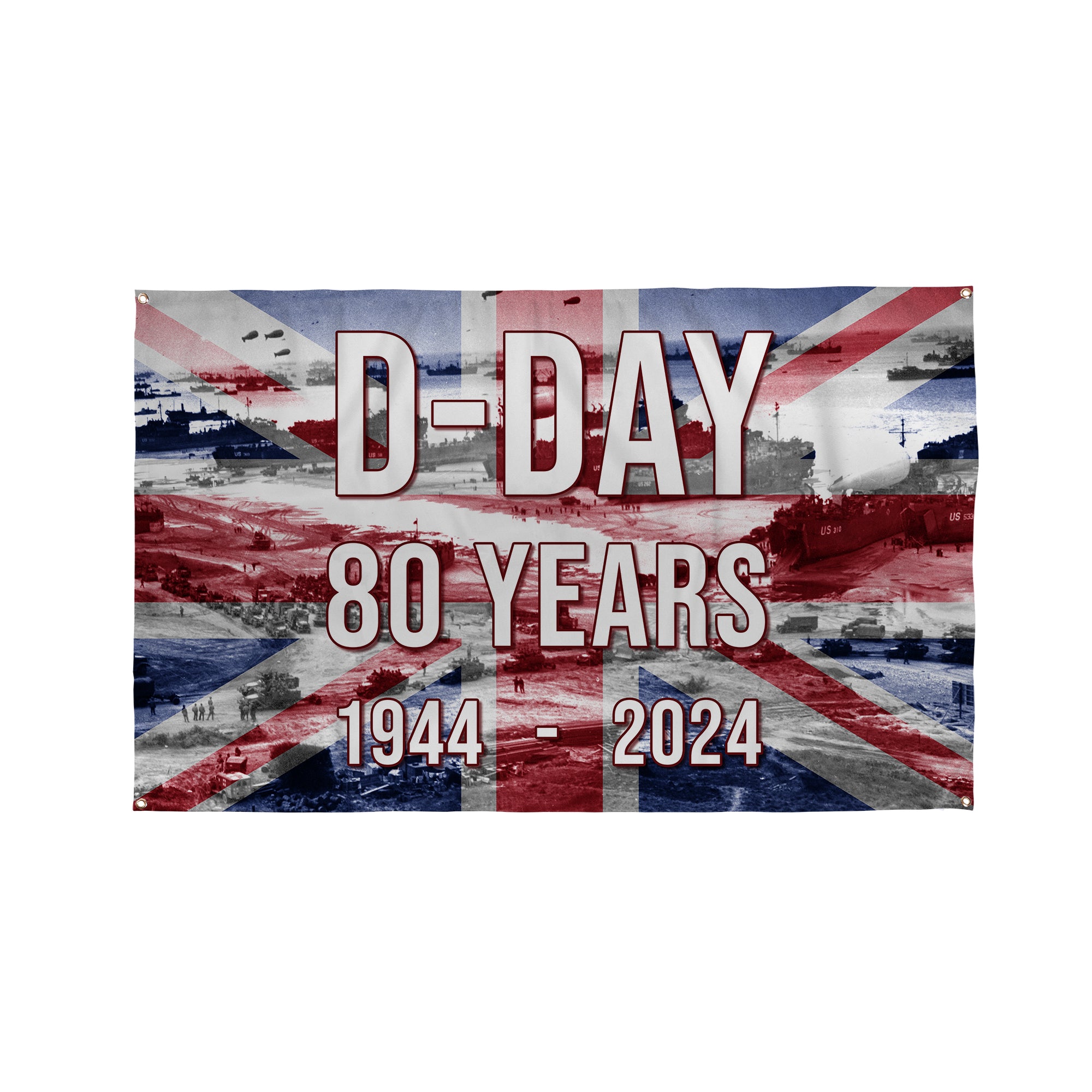 D-Day 80 Years | Banner - 3 Sizes – https://britishmade.gifts/