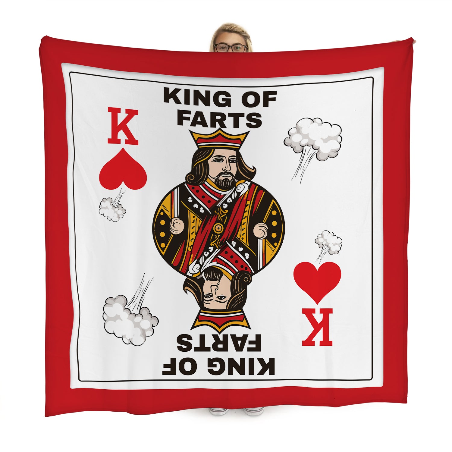 King of Farts - Fleece 150cm X 150cm – https://britishmade.gifts/