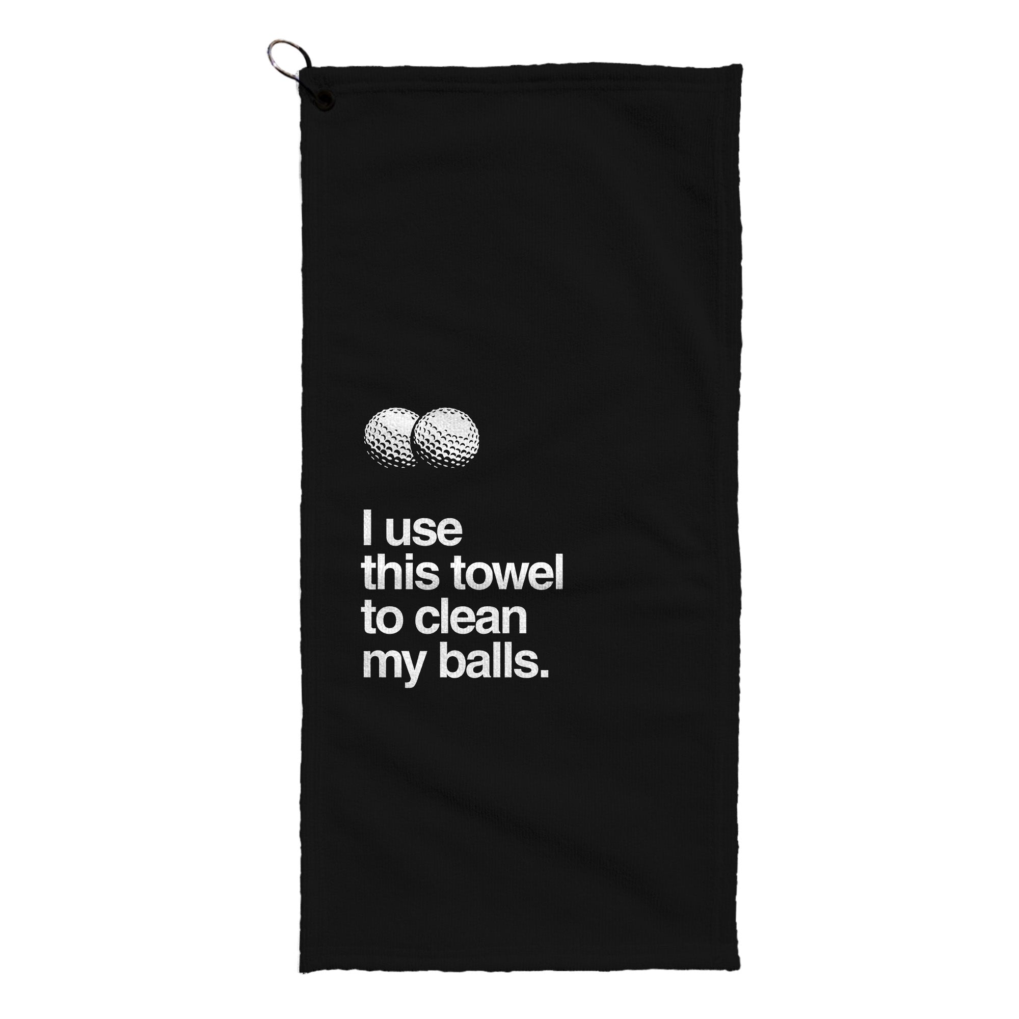 I Use This Towel To Clean My Balls - Funny Golf-Themed Golf Towel ...