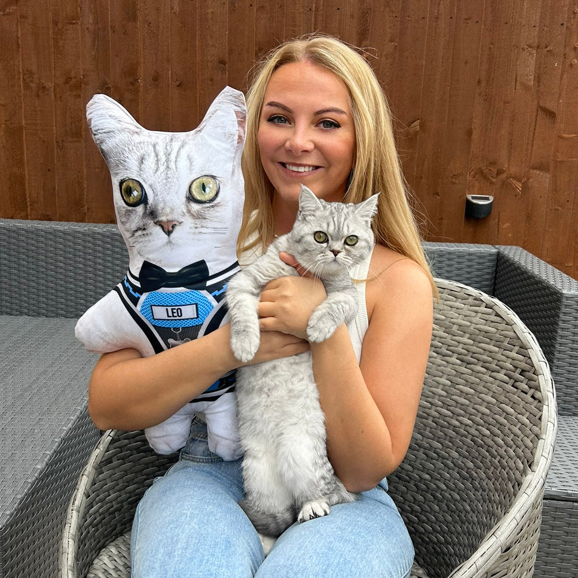 Blue Suit Personalised Mini Me Doll | Funny Mini Me Cushion