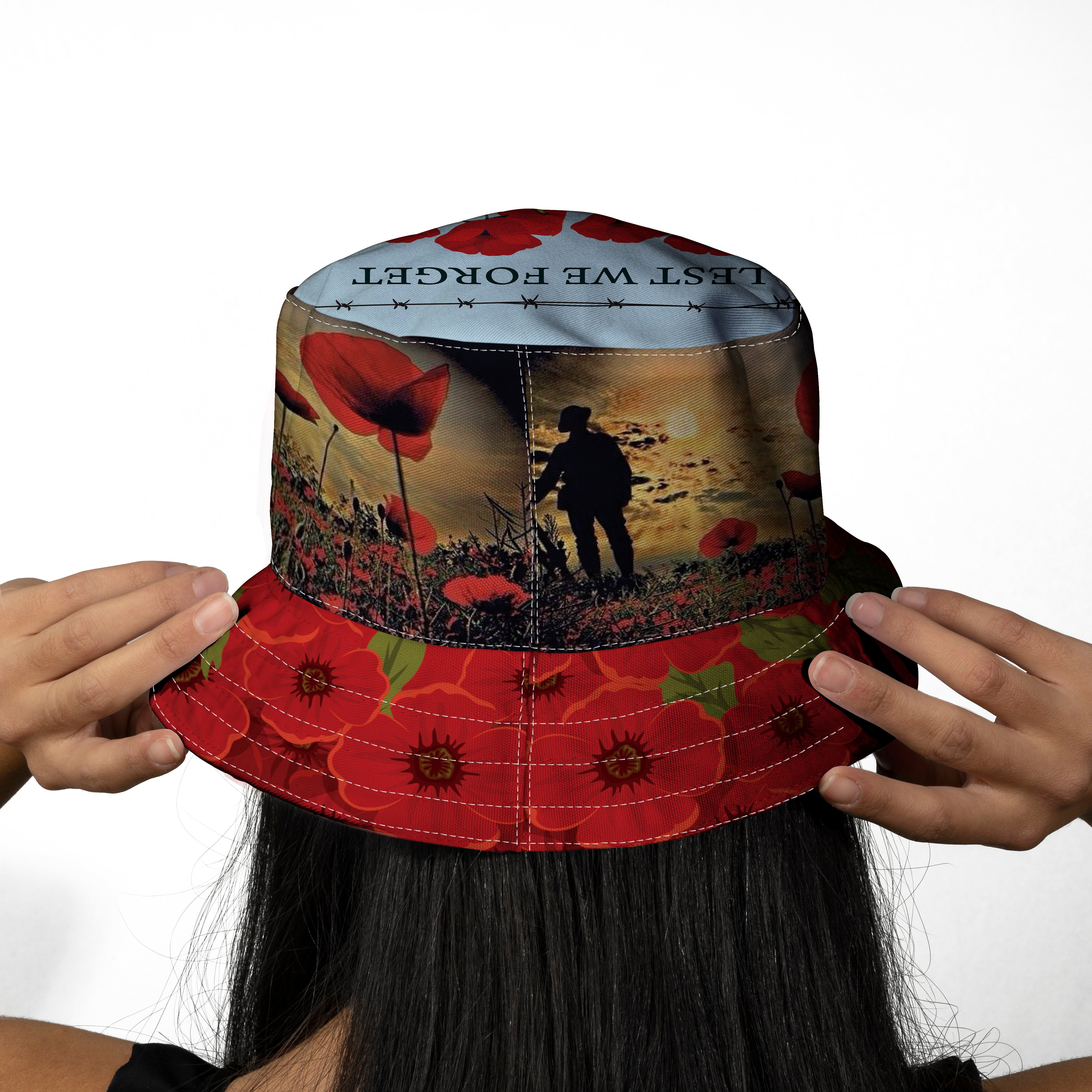 Lest We Forget Bucket Hat – https://britishmade.gifts/