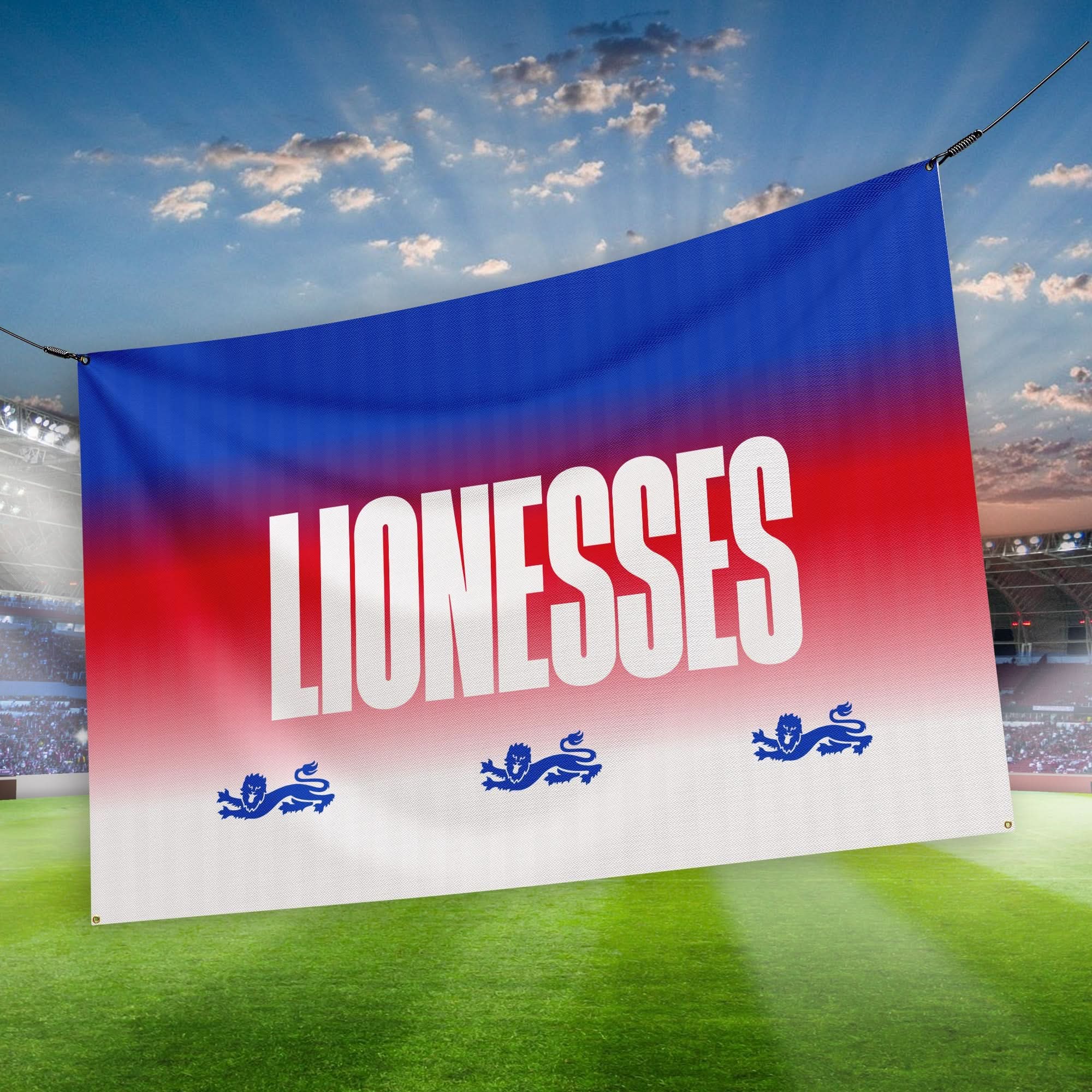 England Lionesses - Banner - 3 Sizes! – https://britishmade.gifts/