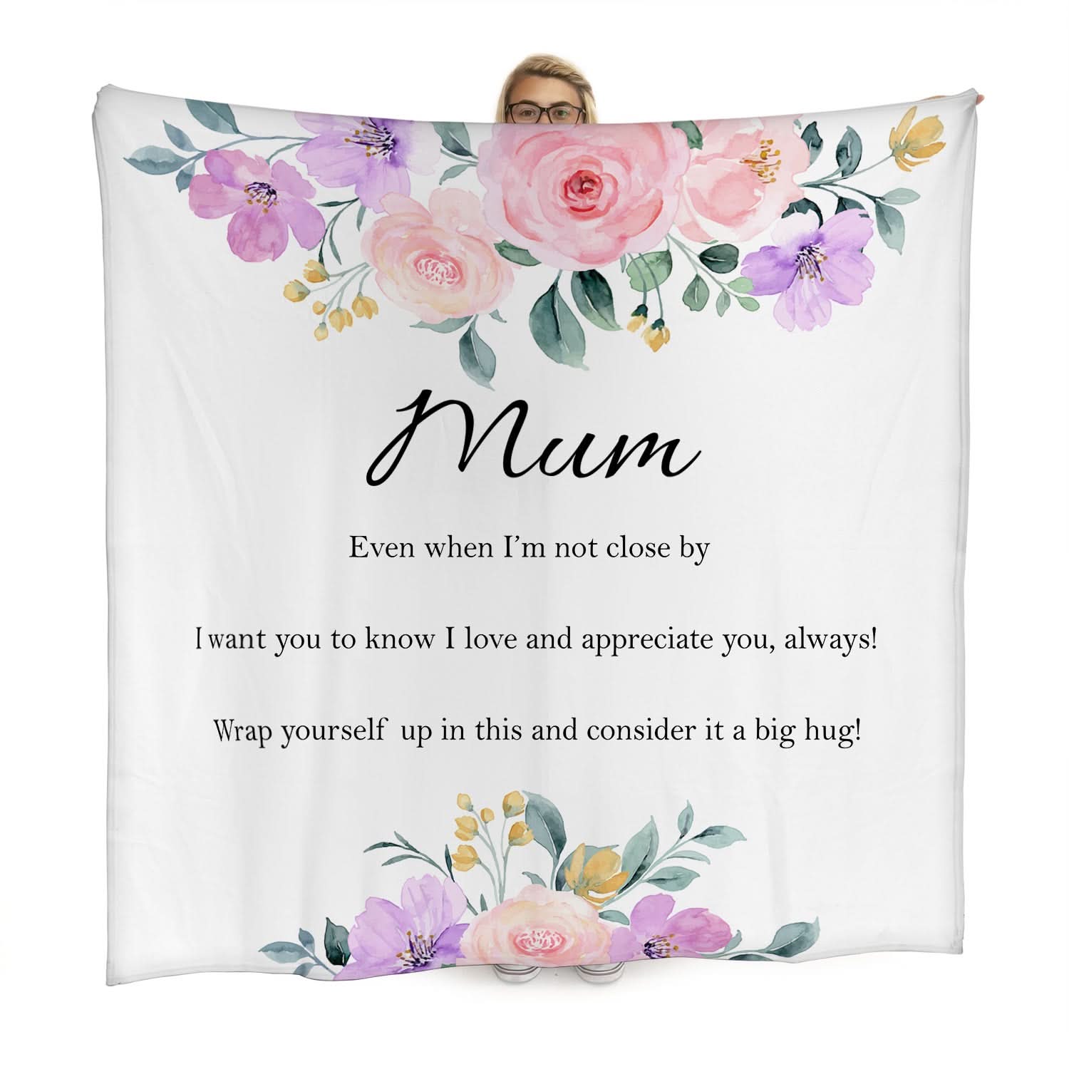 Mother's day poem - Fleece Blanket 150cm X 150cm – https://britishmade ...