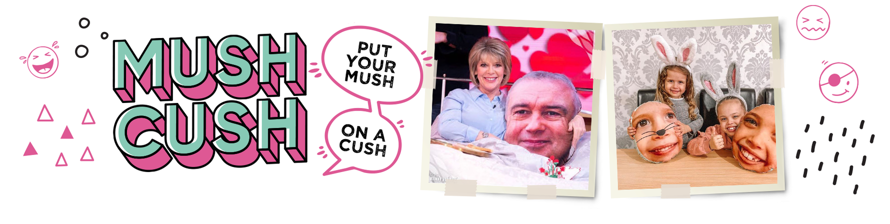 Mega Mush Face Pillow - Put your Mush on a Cush! – https://britishmade ...