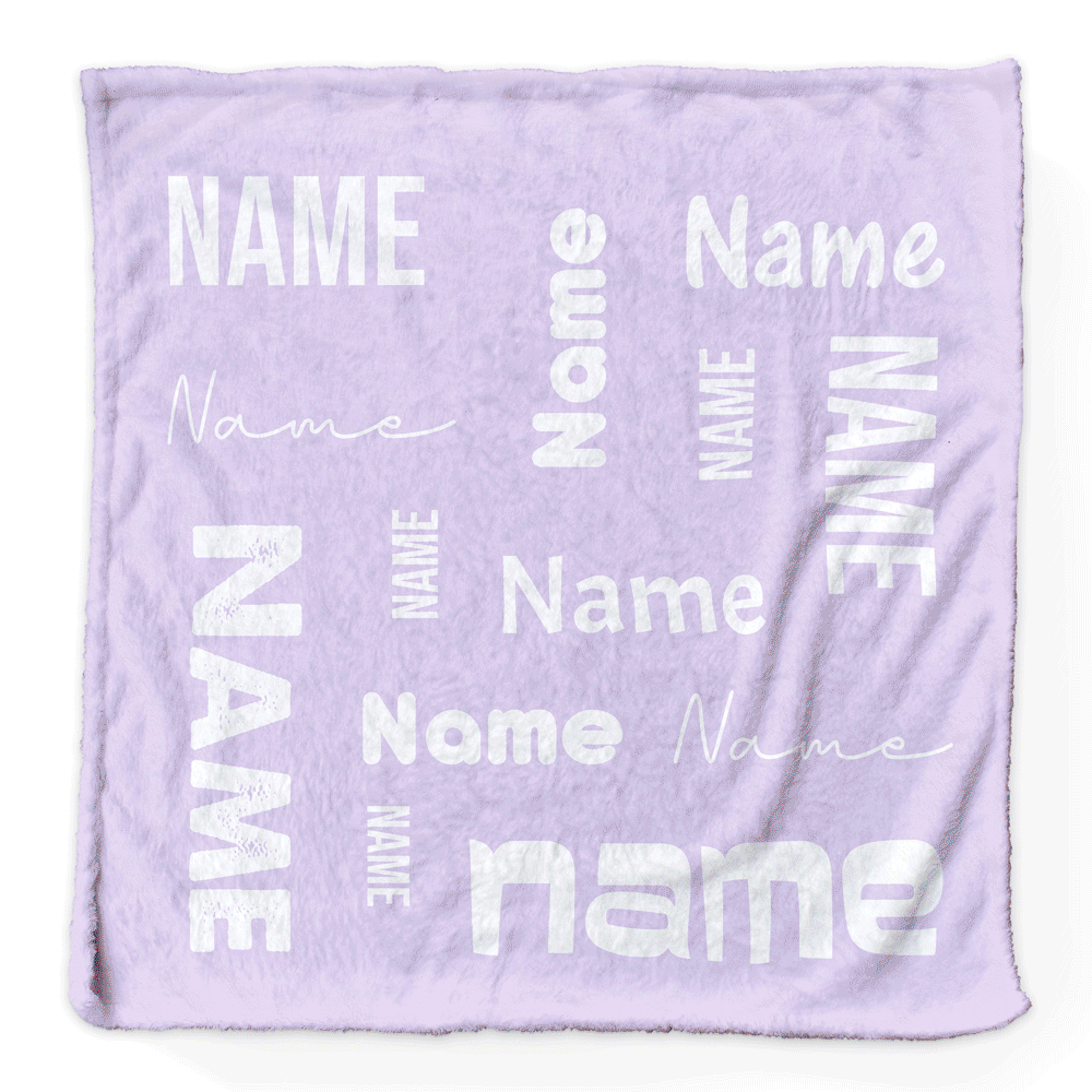 Custom Colour - Personalised Name - Extra Soft Luxury Baby Blanket - 7 ...