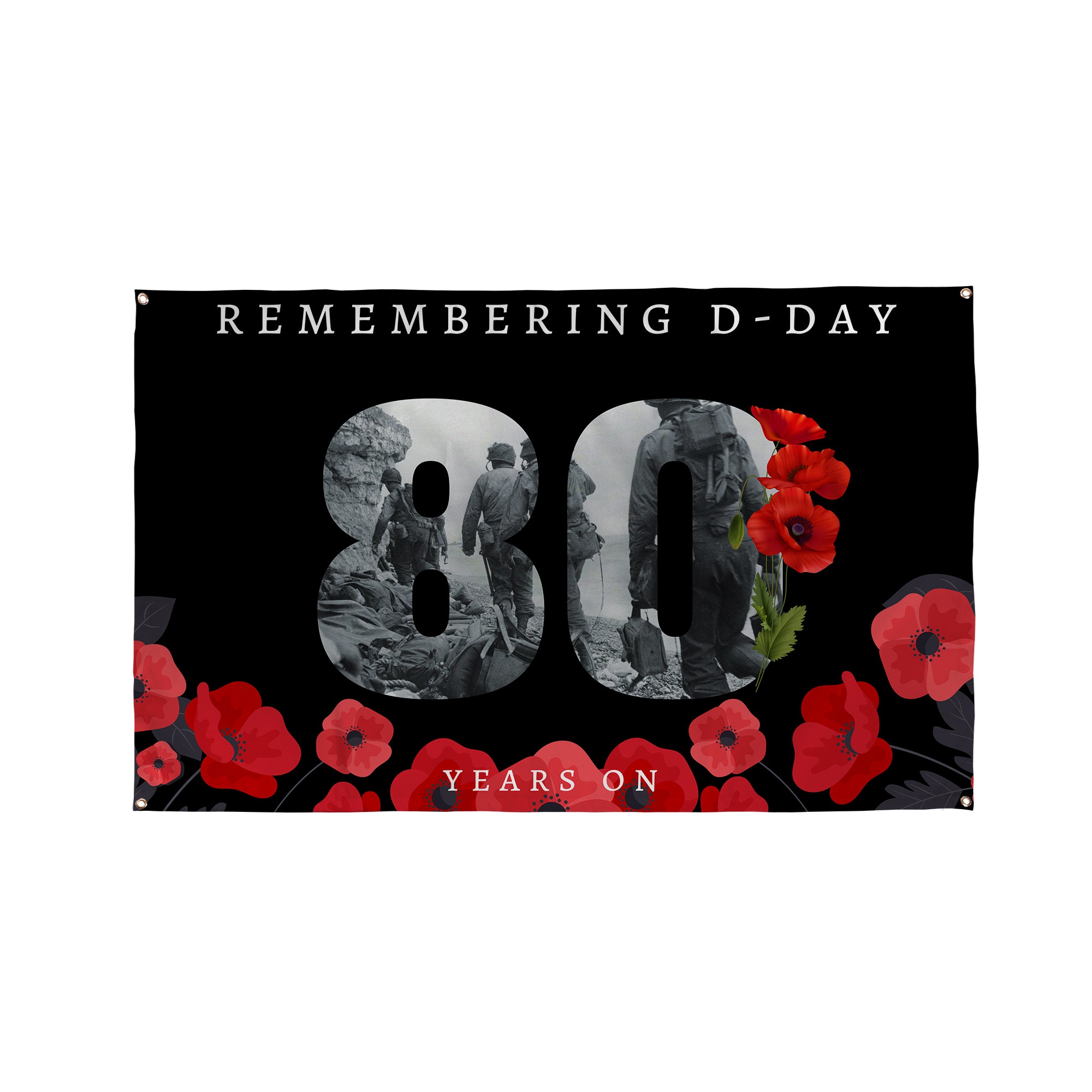 Remembering D-Day 80 Years Poppies | Banner - 3 Sizes – https ...