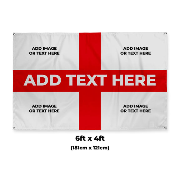 St George England Banner/Flag - Add Your Own Images & Text! - 5 Sizes ...