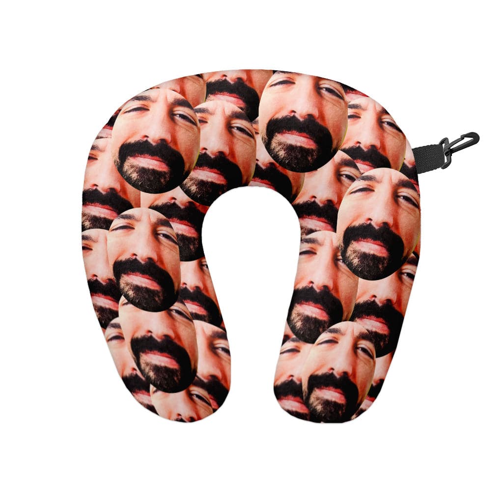 Face All Over - Personalised Travel Neck Pillow – https://britishmade ...