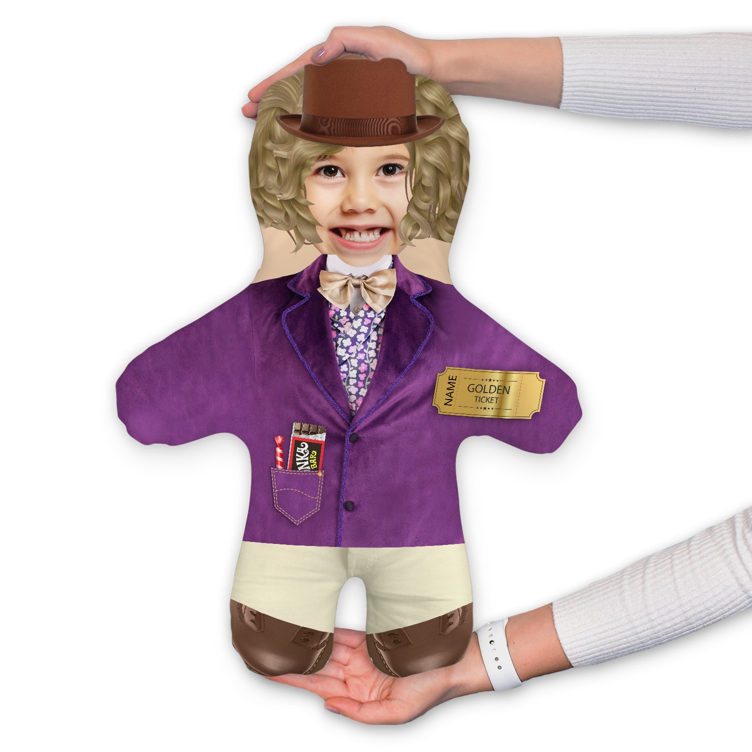 Purple Suit - Golden Ticket - Wonka - Mini Me Personalised Doll – https ...