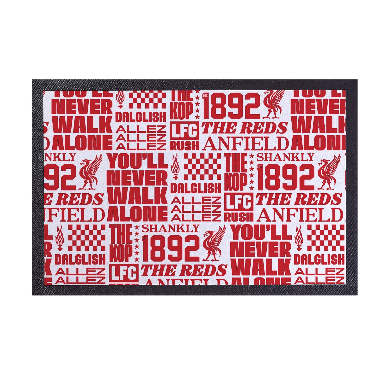 Liverpool - Word Montage - Door Mat - 60cm x 40cm – https://britishmade ...