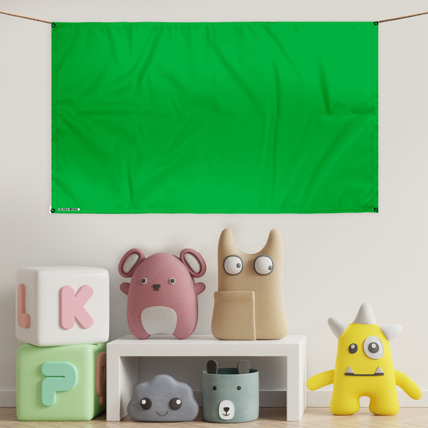 Green Screen Banner - 5ft x 3ft Fabric Banner – https://britishmade.gifts/