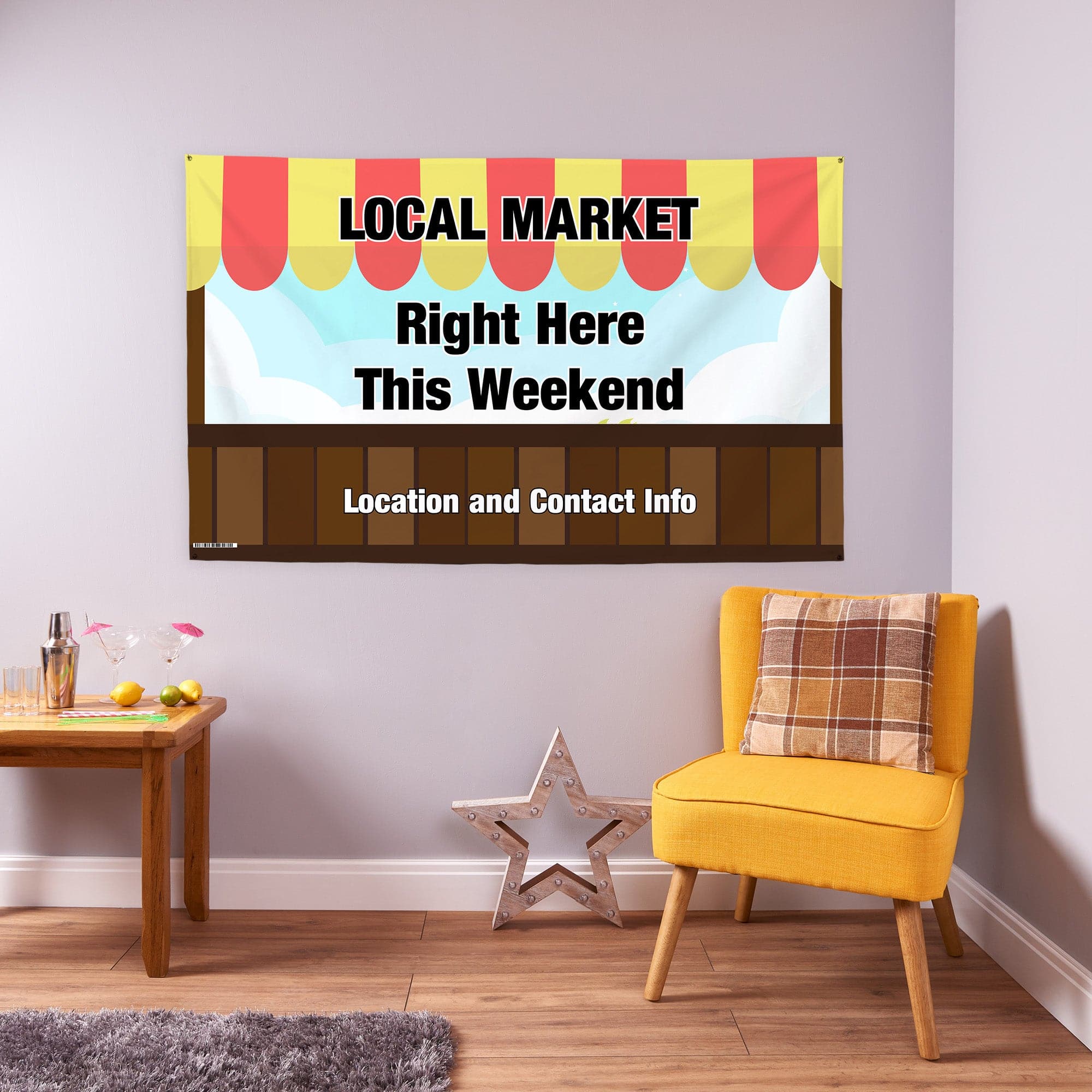 Custom Market Stall Banner - Edit Text - 3 Sizes – https://britishmade ...