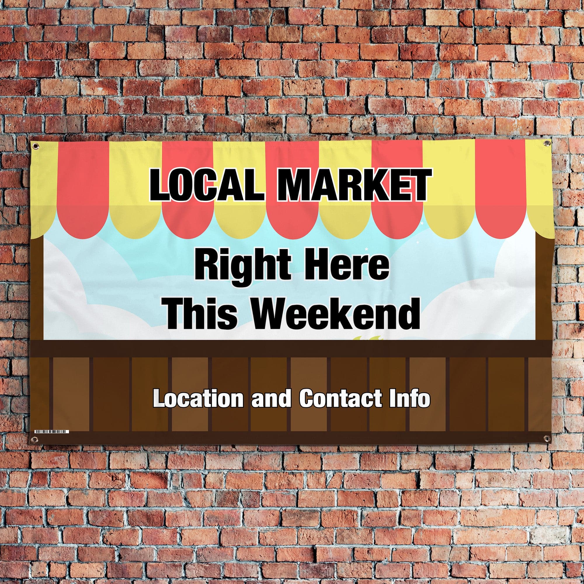 Custom Market Stall Banner - Edit Text - 3 Sizes – https://britishmade ...
