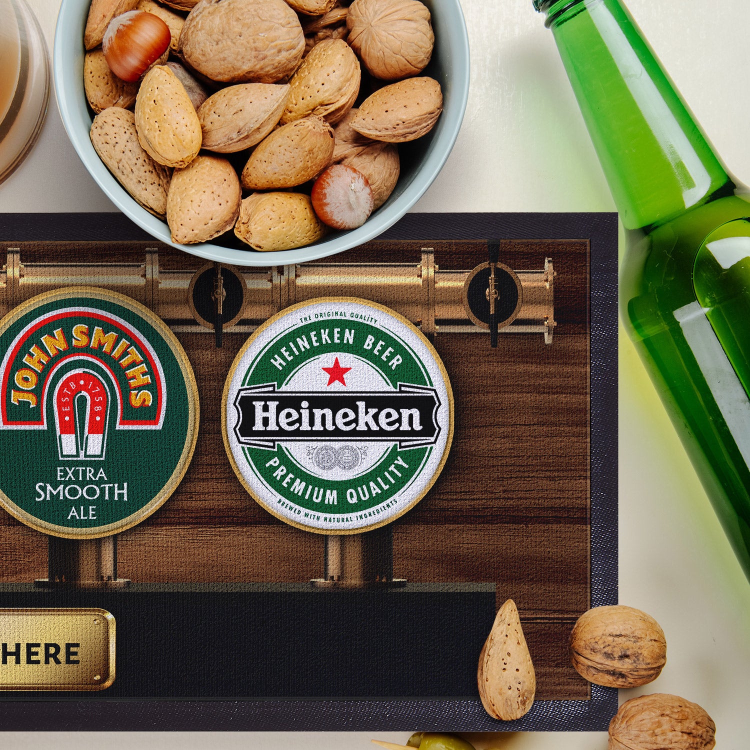 Pub Inspired - Beer Pumps - Personalised Text Bar Runner – https ...