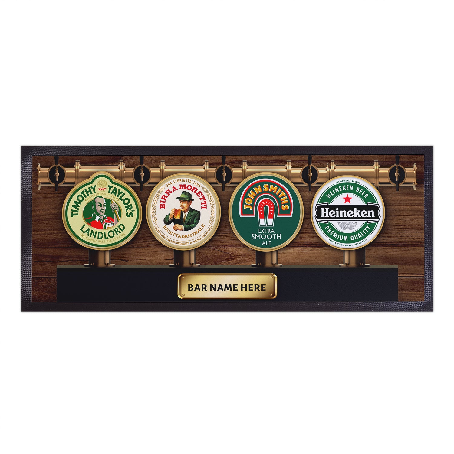 Pub Inspired - Beer Pumps - Personalised Text Bar Runner – https ...