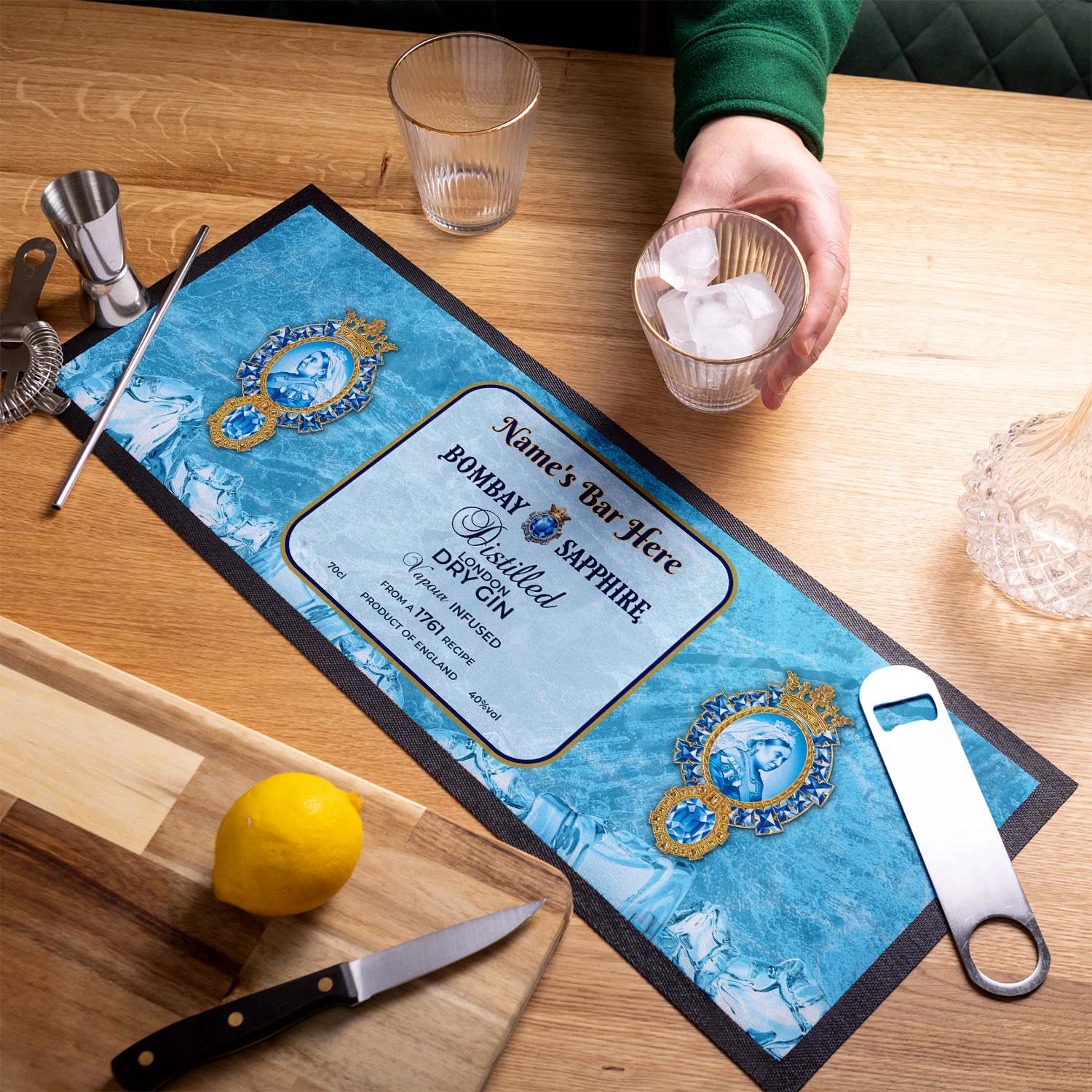 Pub Inspired - Dry Gin - Personalised Text Bar Runner – https ...