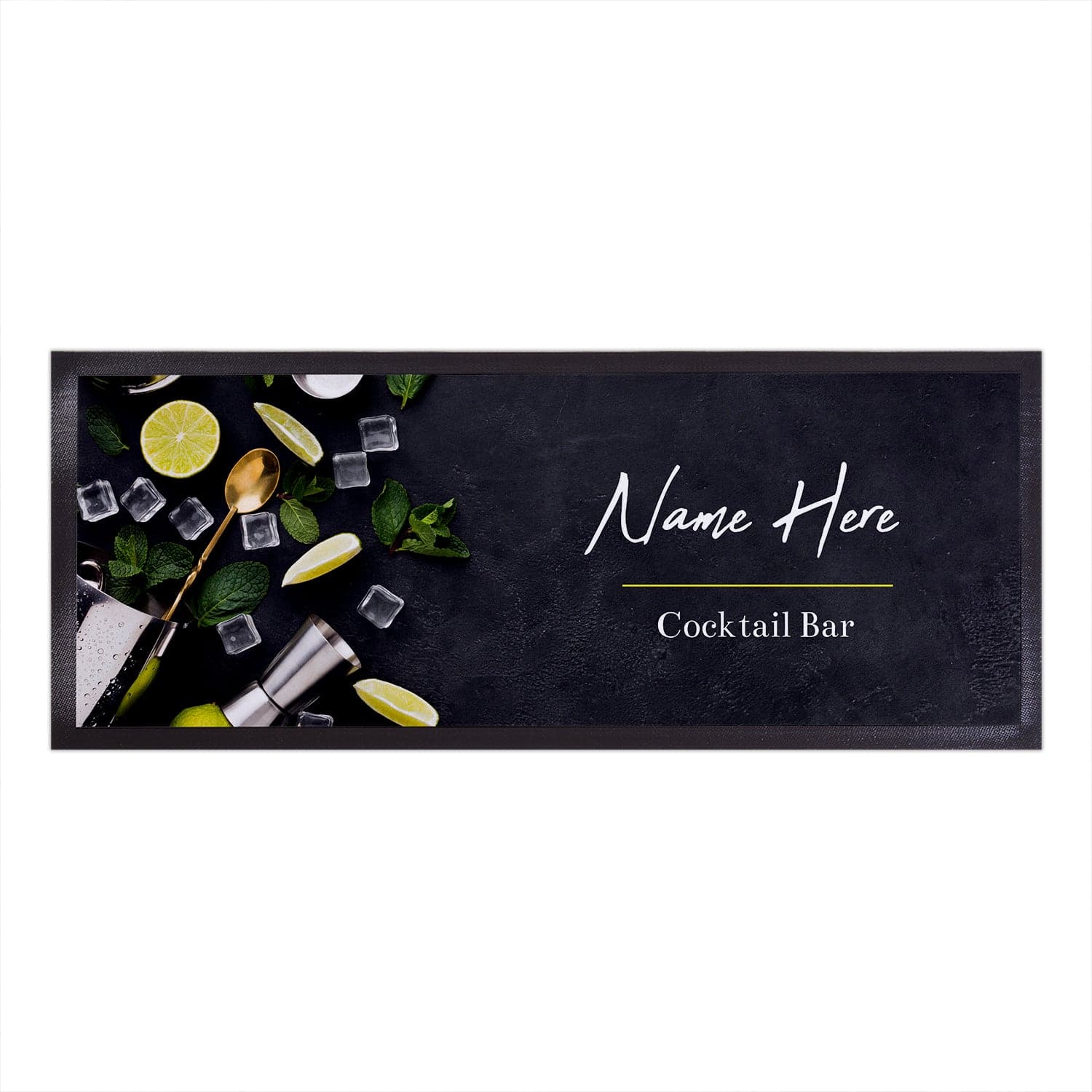 Personalised Bar Runner - Cocktails - Mojito – https://britishmade.gifts/