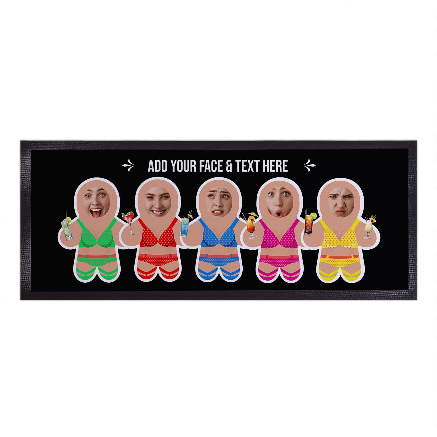 Personalised Text and Faces - Mini Me Bikini - Bar Runner – https ...