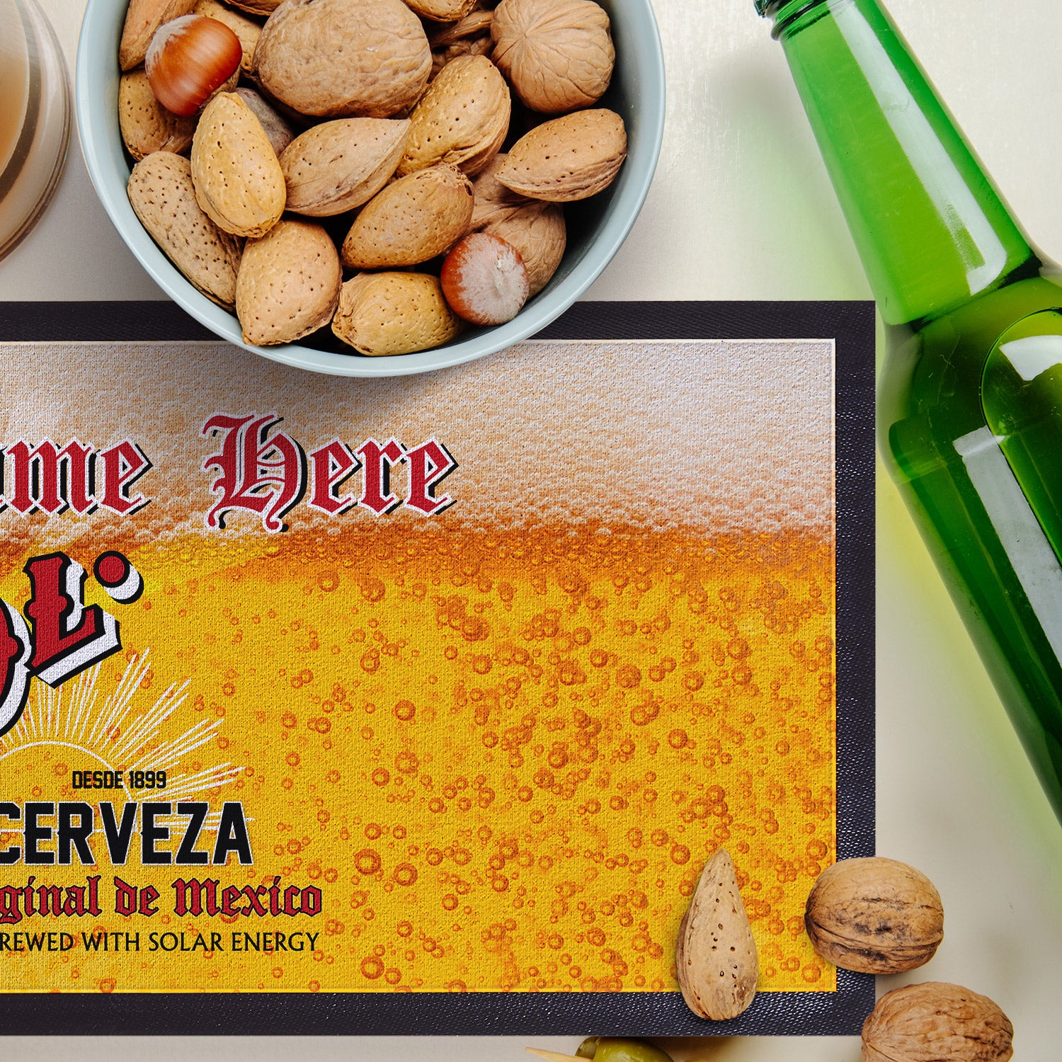 Pub and Beer Inspired - BEER DE MEXICO - Personalised Text Bar Runner ...