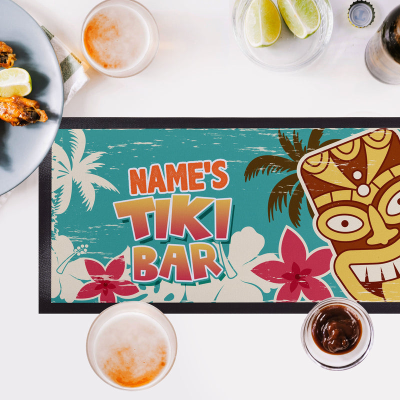 Personalised Bar Runner - Tiki Bar - Mask