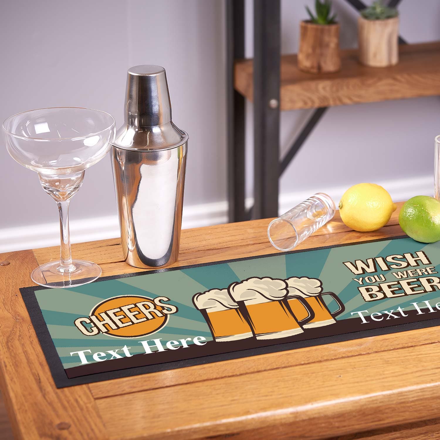 Personalised Bar Runner - Wish You Were Beer – https://britishmade.gifts/