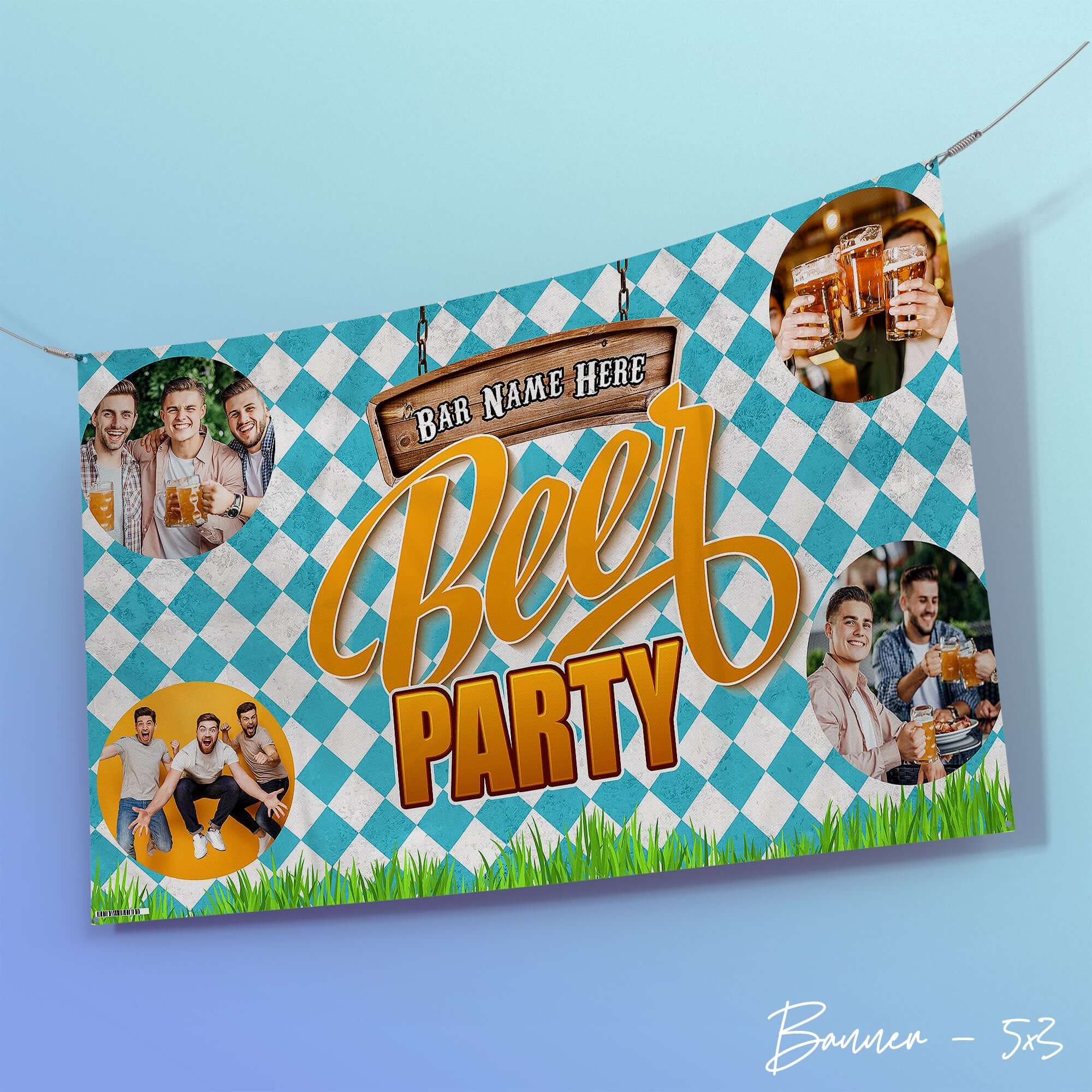 Bar Sign - Beer Party | Photo Banner - 5ft x 3ft – https://britishmade ...