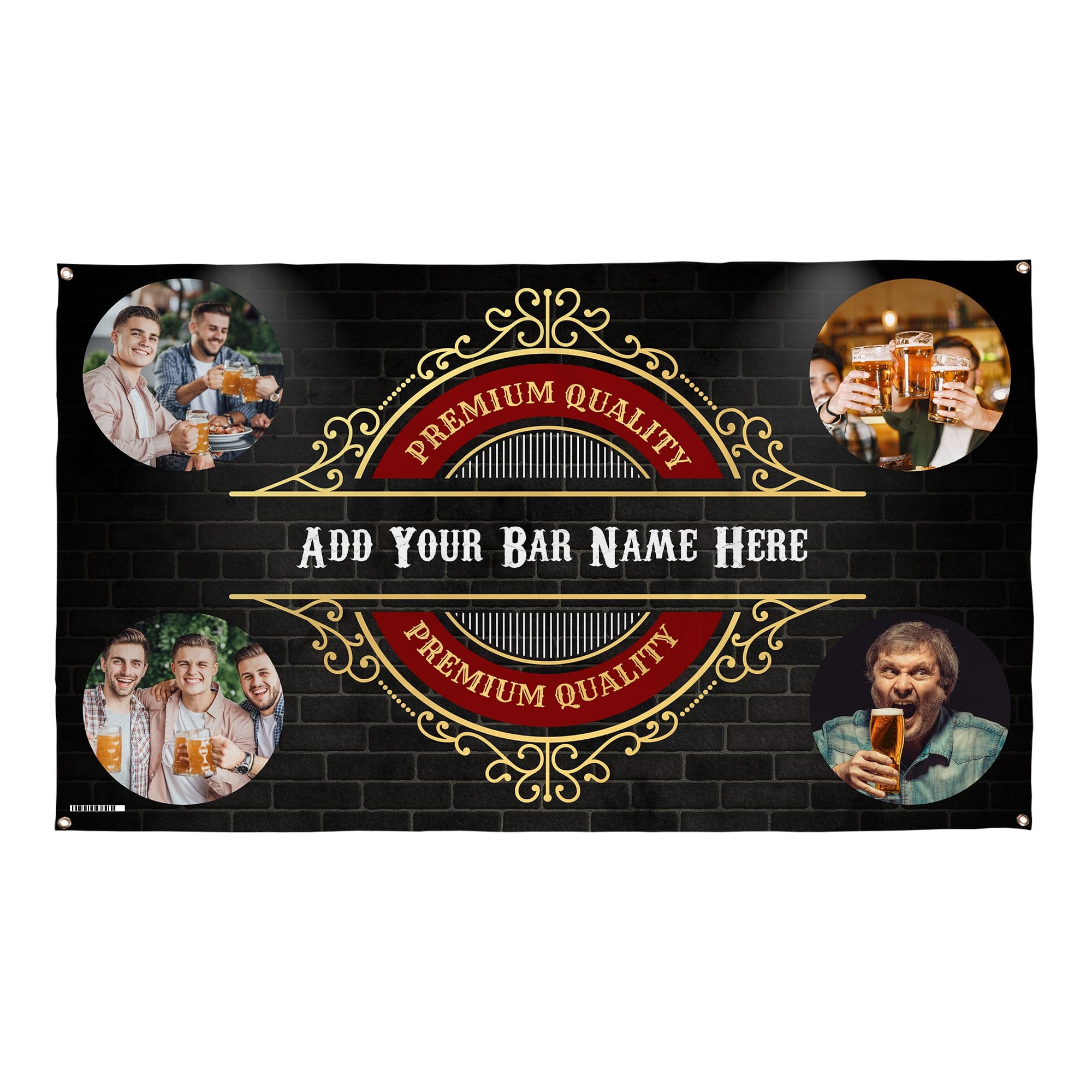 Gold Bar Sign | Photo Banner - 5ft x 3ft – https://britishmade.gifts/