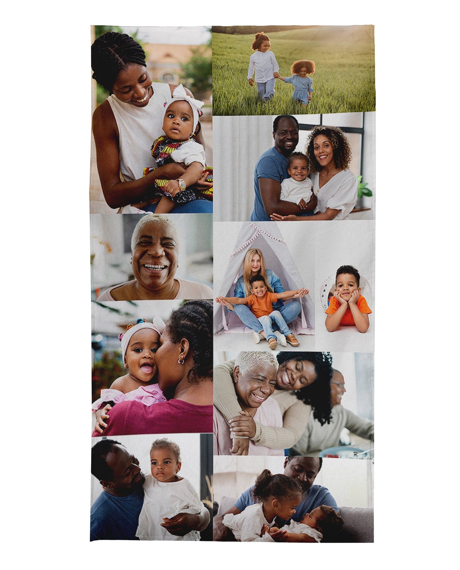 Photo Collage - Personalised Lightweight, Microfibre Beach Towel - Two ...