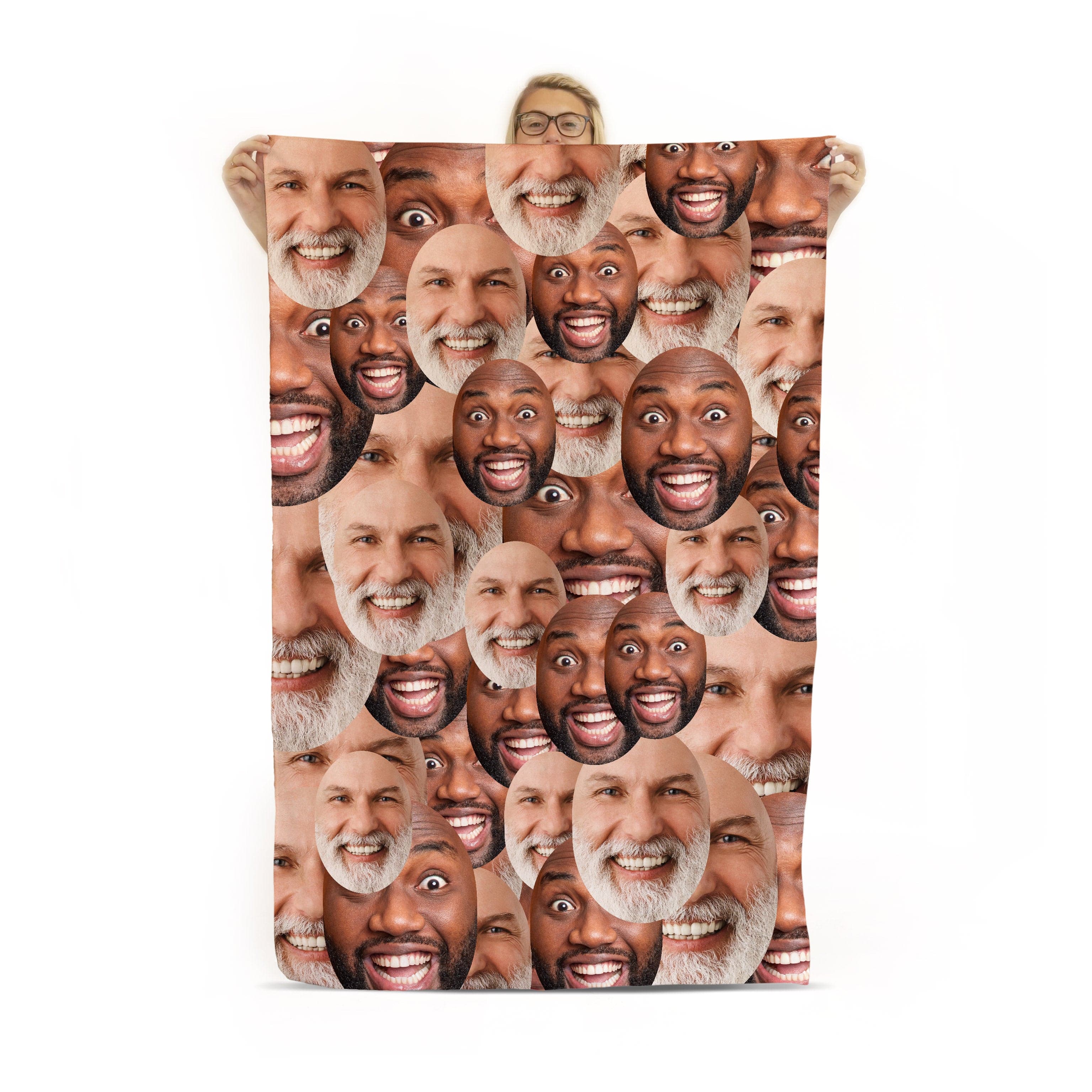 Your Face All Over - Add 2 Faces - Large Personalised Lightweight, Mic ...