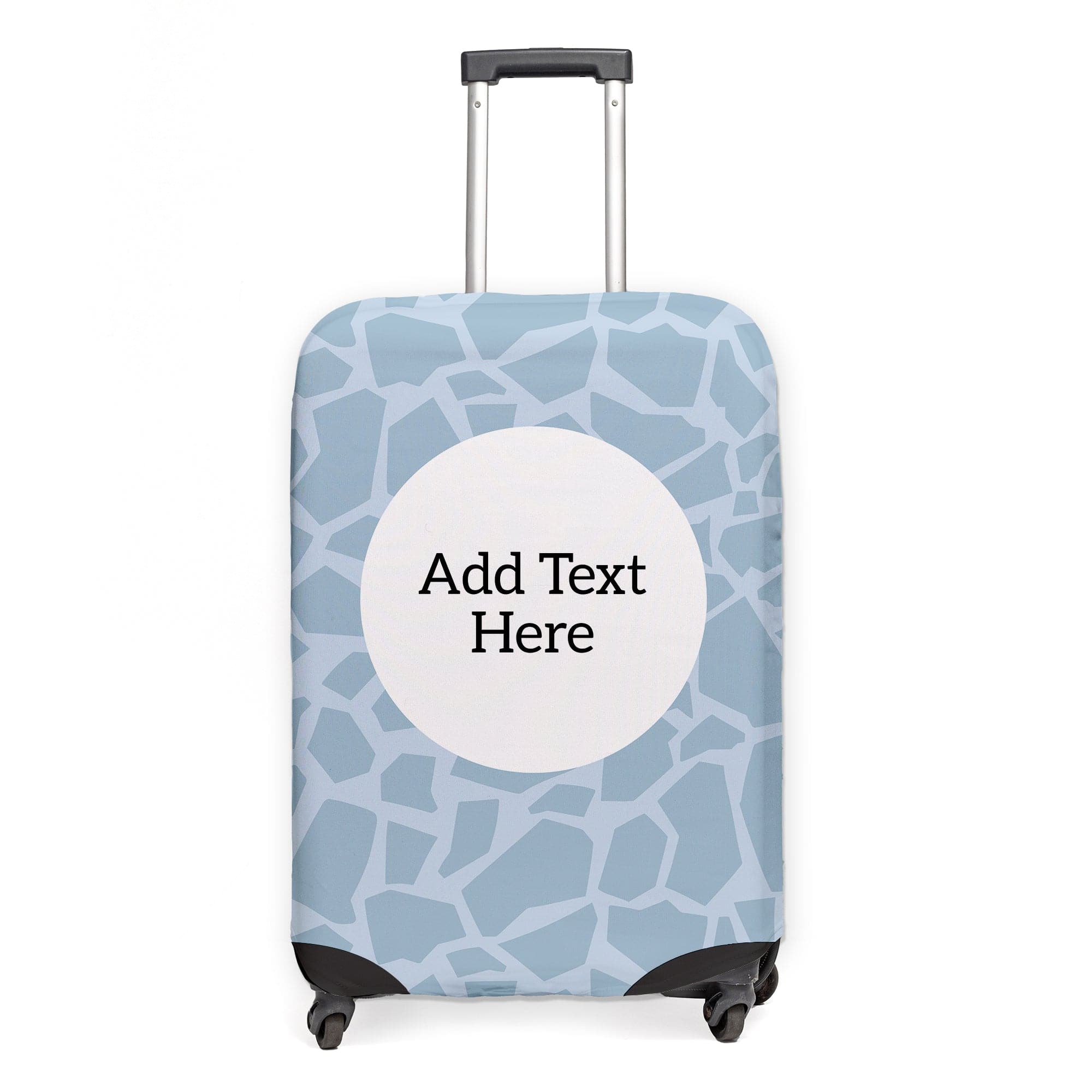 Geo Spot - Blue - Personalised Text CaseSkin – https://britishmade.gifts/