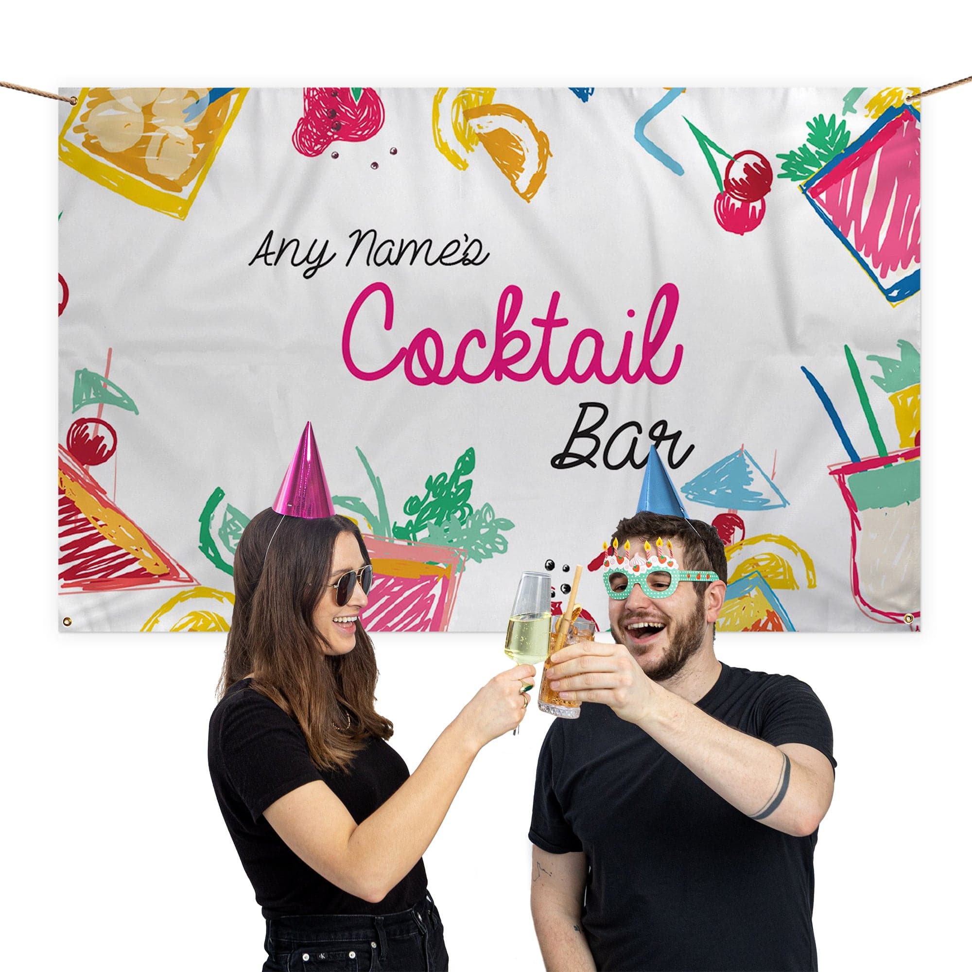 Personalised Cocktail Bar Name Banner - 5ft x 3ft | Gifts, UK – https ...