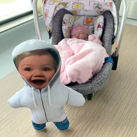 Grey Suit - Personalised Mini Me Doll