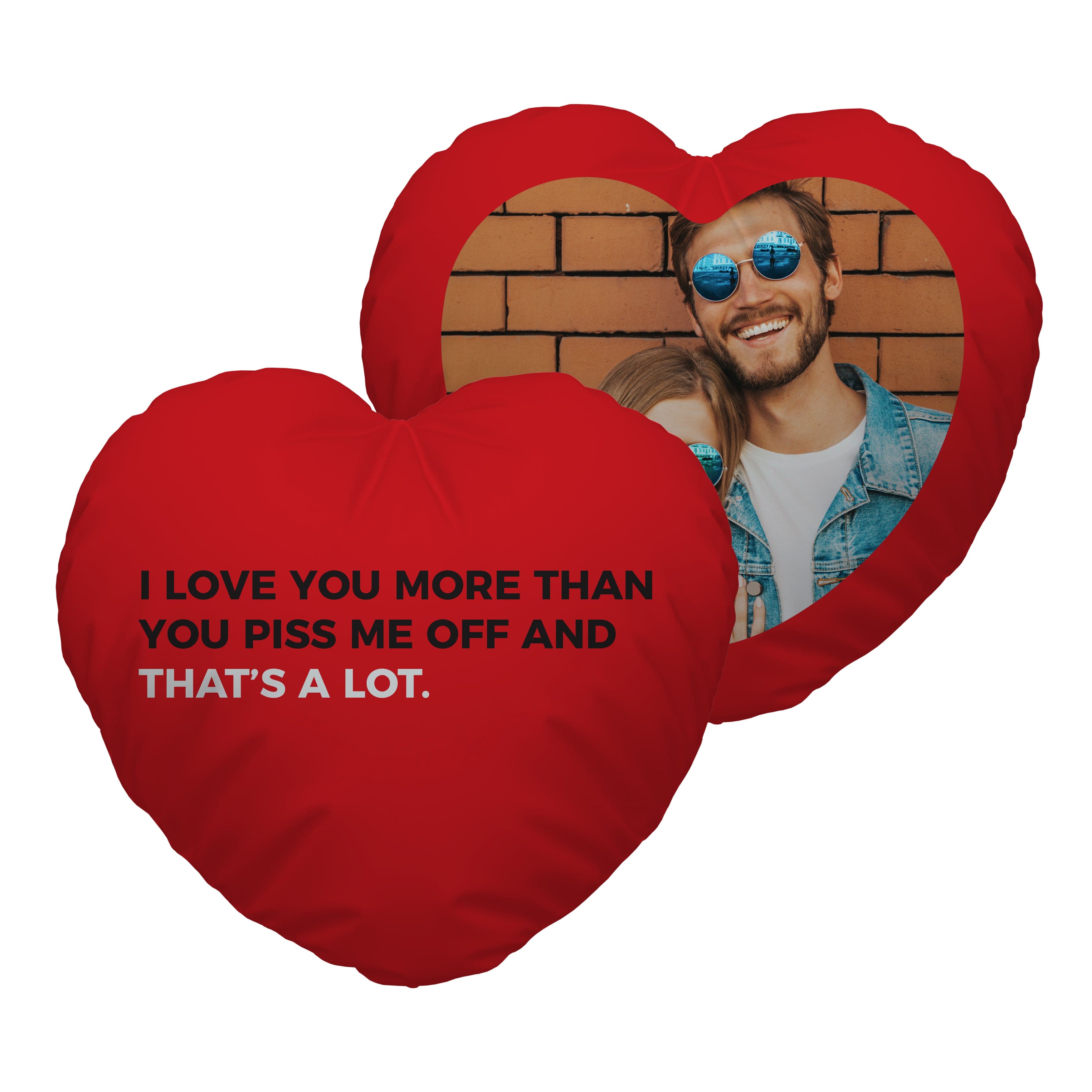 Piss Me Off Funny Valentines Day Heart Shaped Photo Cushion – https ...