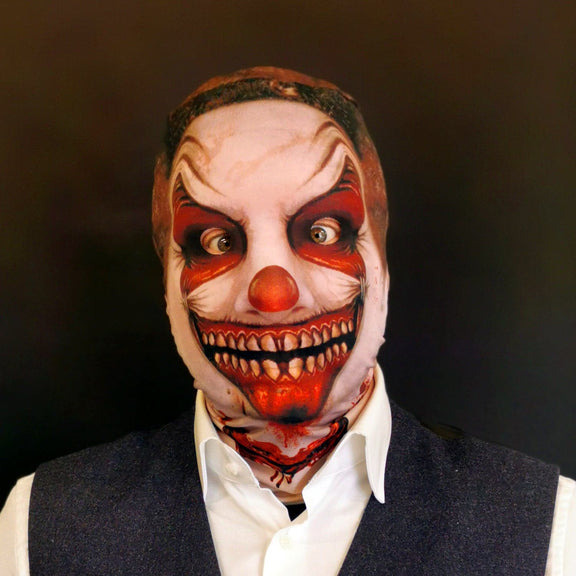 Ripped Grin Clown - Faceskinz™ | Stretchy Halloween Mask – https ...