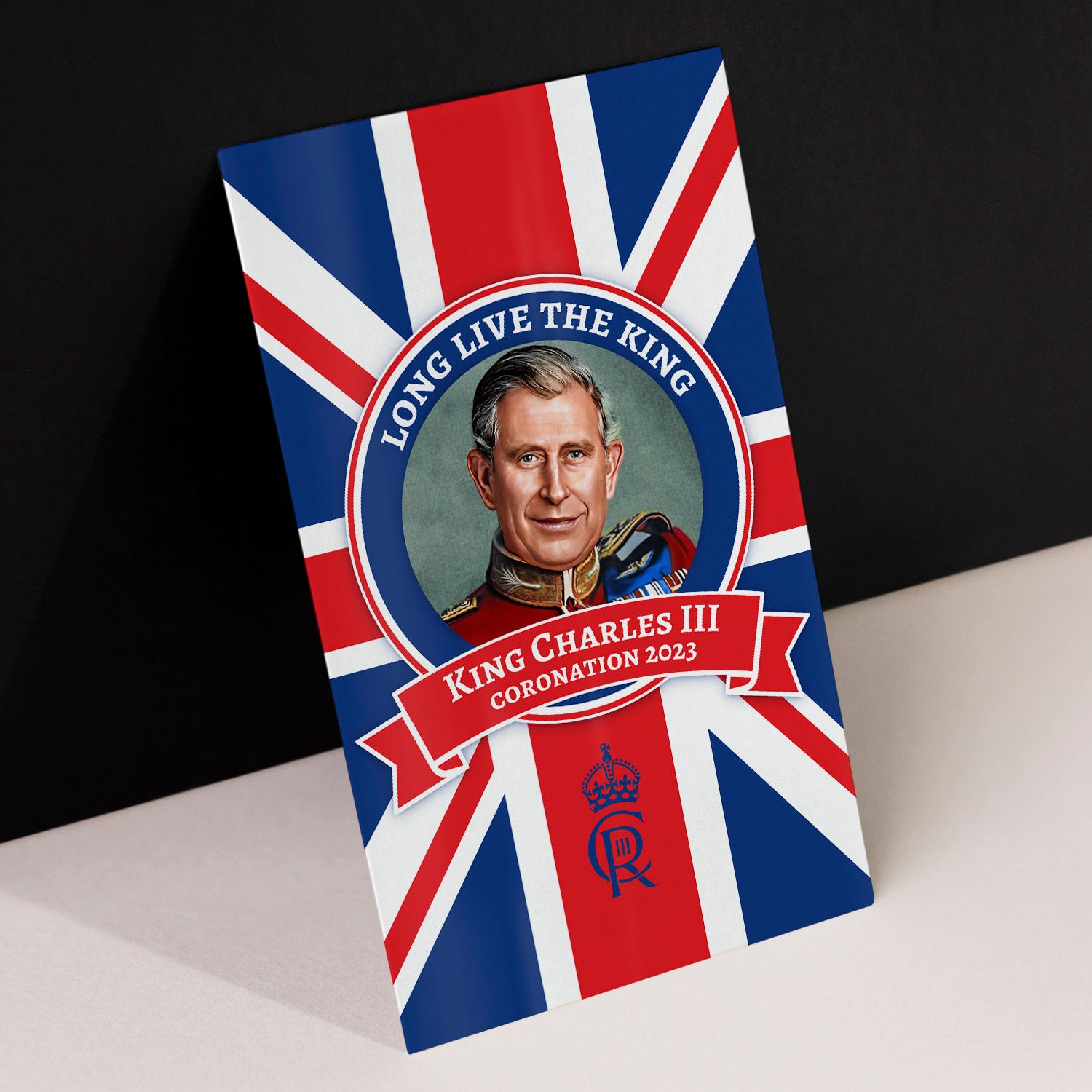 King Charles Coronation - A4 Metal Print Sign Plaque - Frame Options A ...