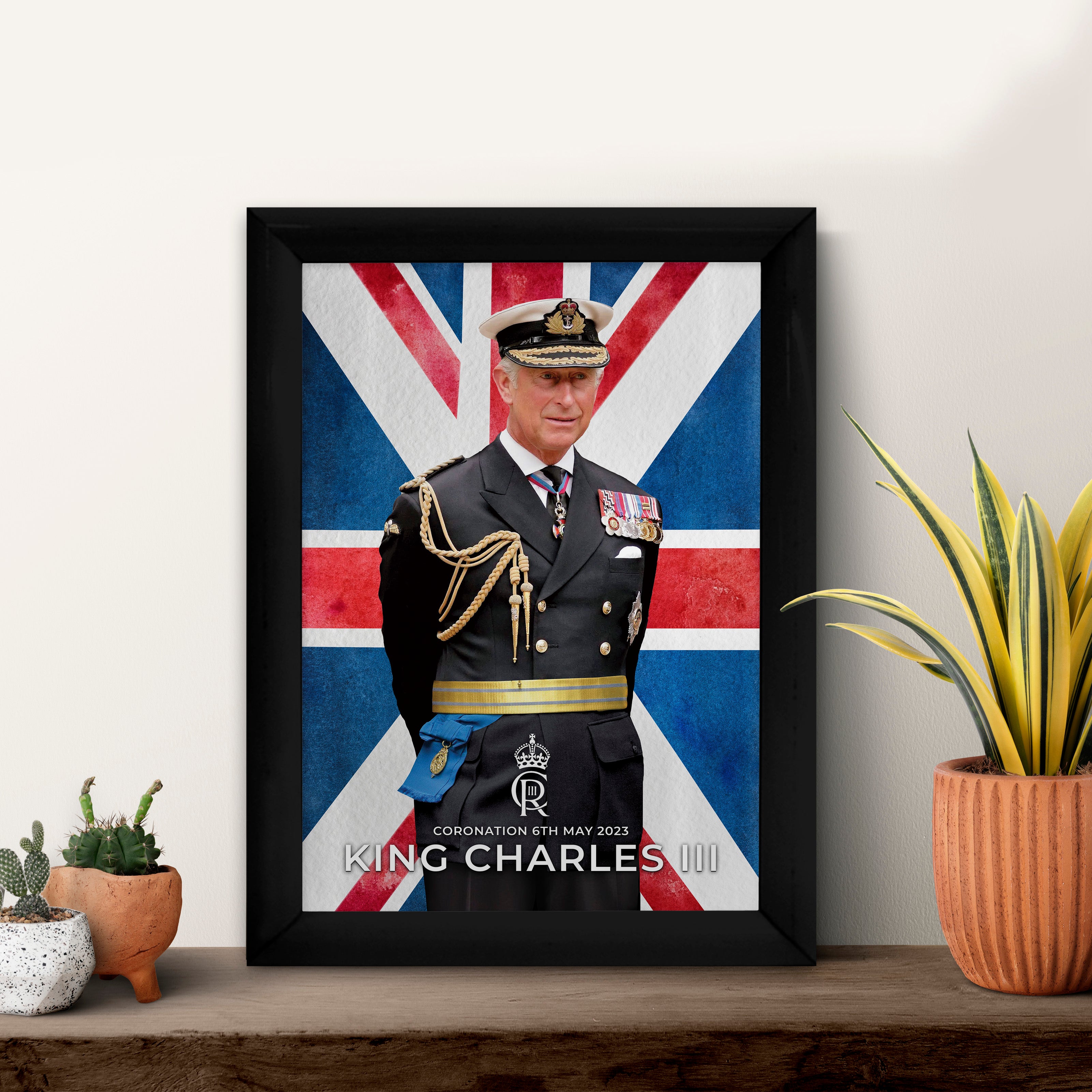 King Charles Coronation - Uniform - A4 Metal Sign Plaque - Frame Optio ...