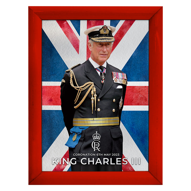 King Charles Coronation - Uniform - A4 Metal Sign Plaque - Frame Optio ...