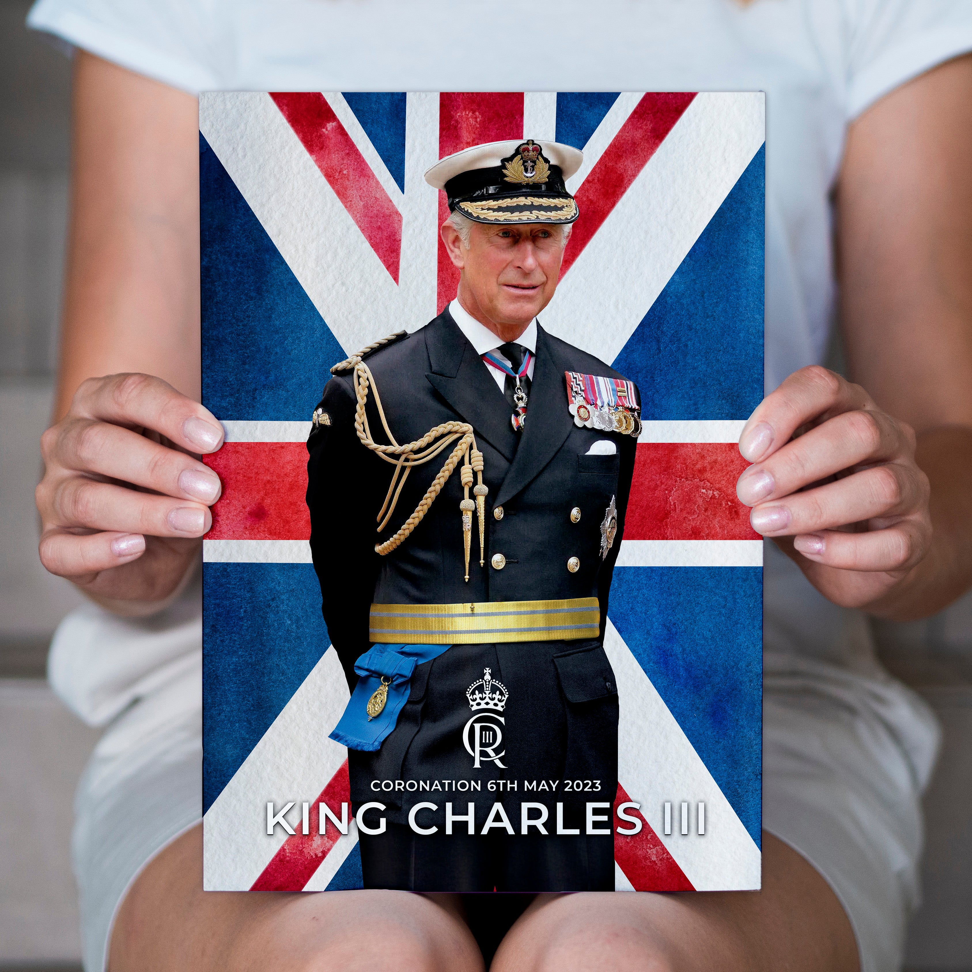 King Charles Coronation - Uniform - A4 Metal Sign Plaque - Frame Optio ...