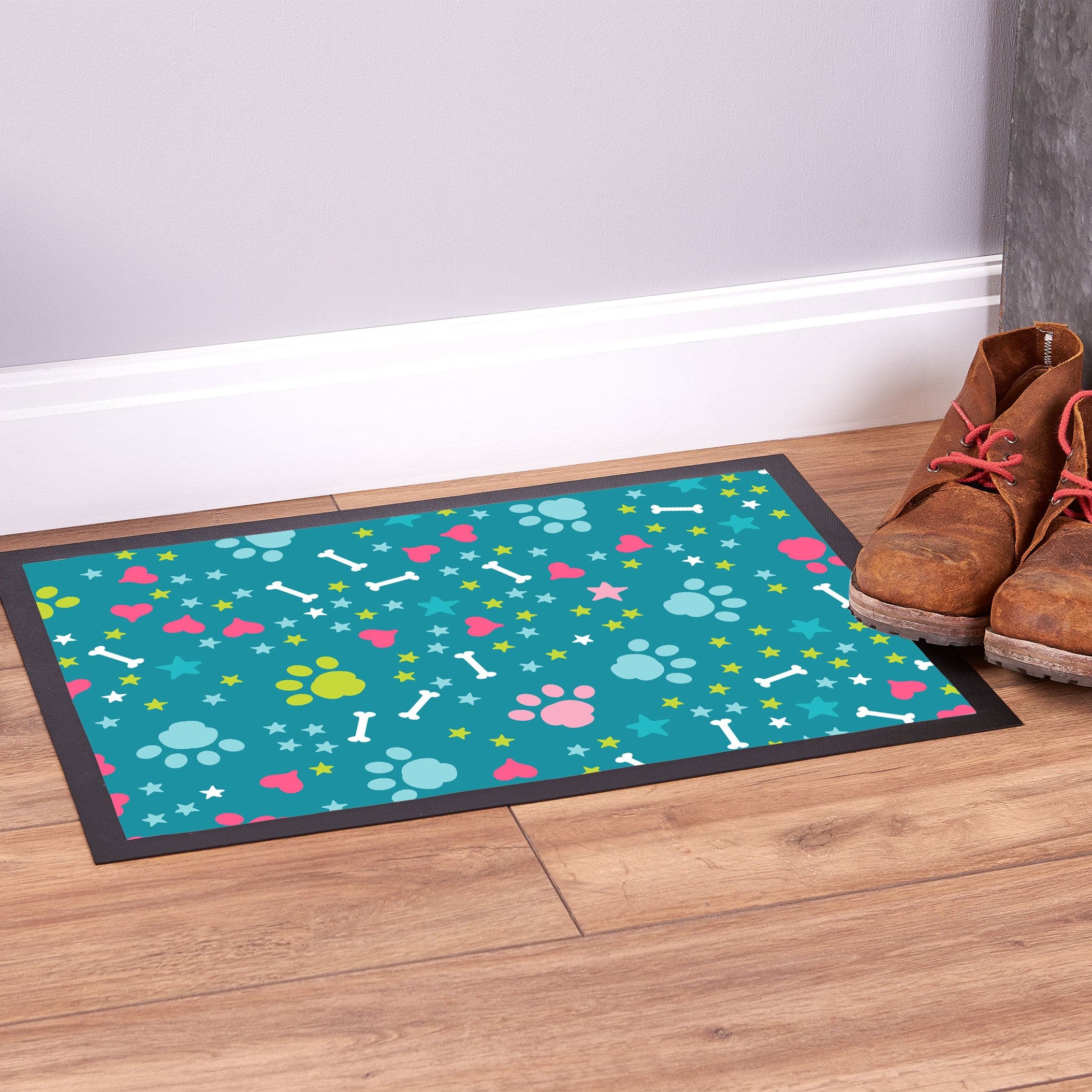 Personalised Pet Bowl Mat - Multicoloured Paw Prints – https ...