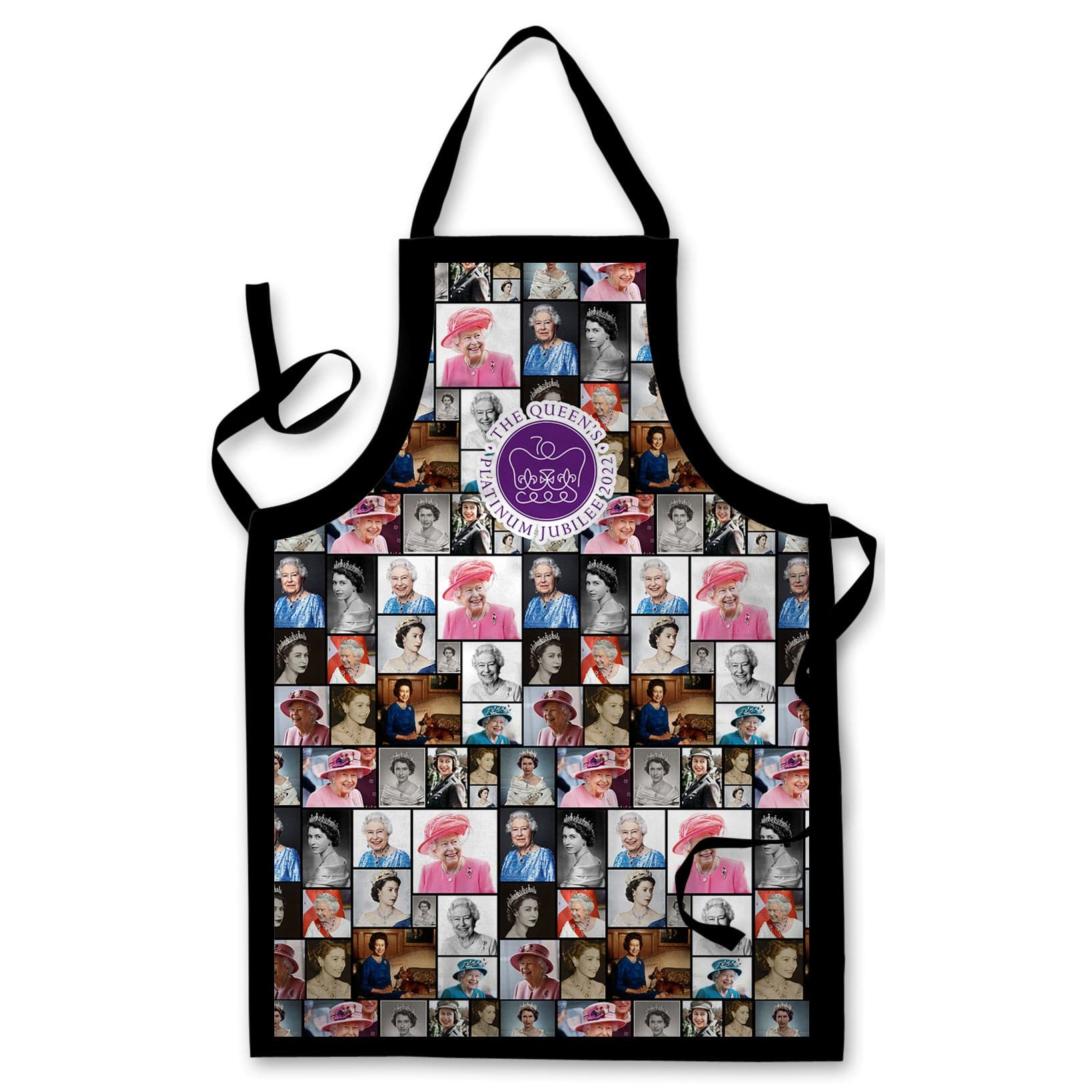 Jubilee - Queen Collage - Adult Apron – https://britishmade.gifts/