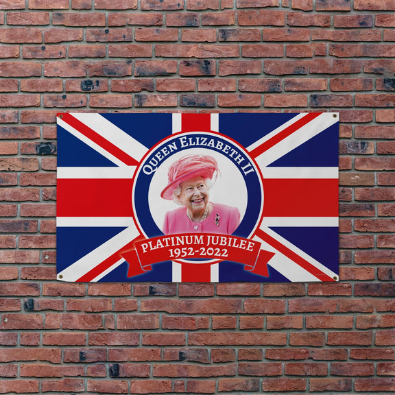 Platinum Jubilee - Union Jack Queen Flag - 5ft x 3ft Banner – https ...