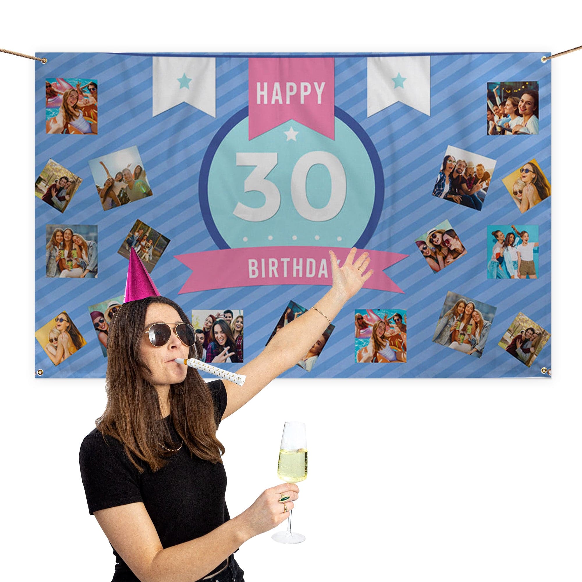 Stars and Stripes Birthday - Personalised Banner - 5ft x 3ft – https ...