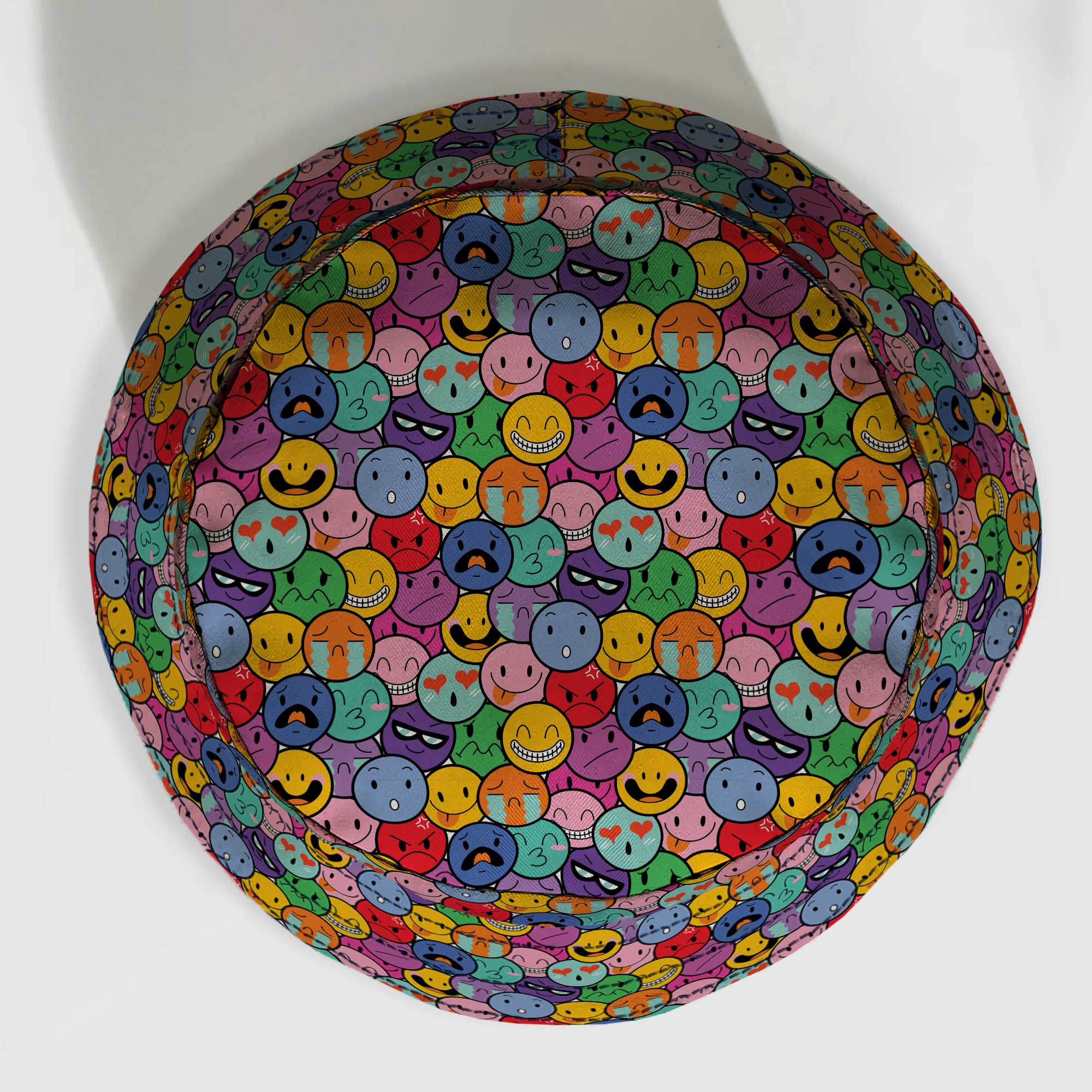 Colourful Emoticons Custom Bucket Hat – https://britishmade.gifts/