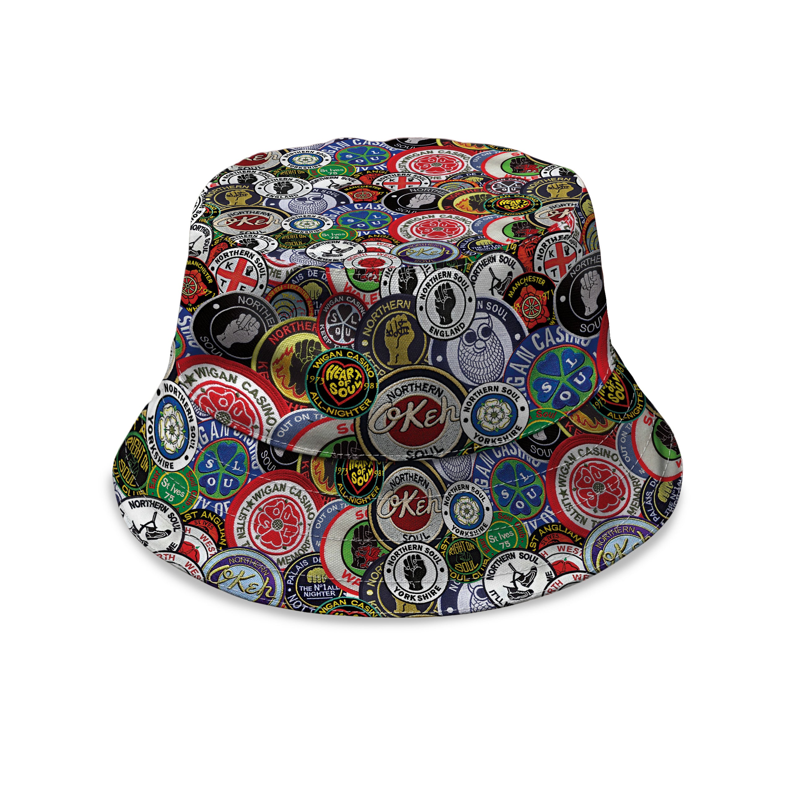 Northern Soul Patches Custom Bucket Hat – https://britishmade.gifts/